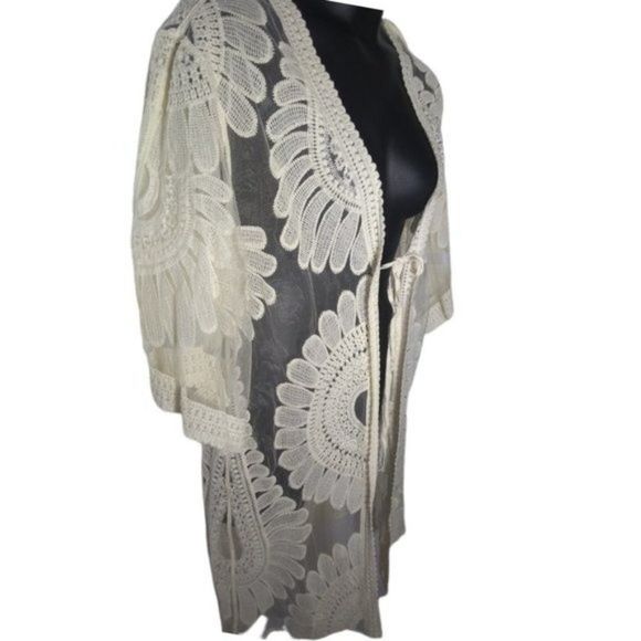 Swim | Bohemiancrochetembroideredsheerduster | Poshmark